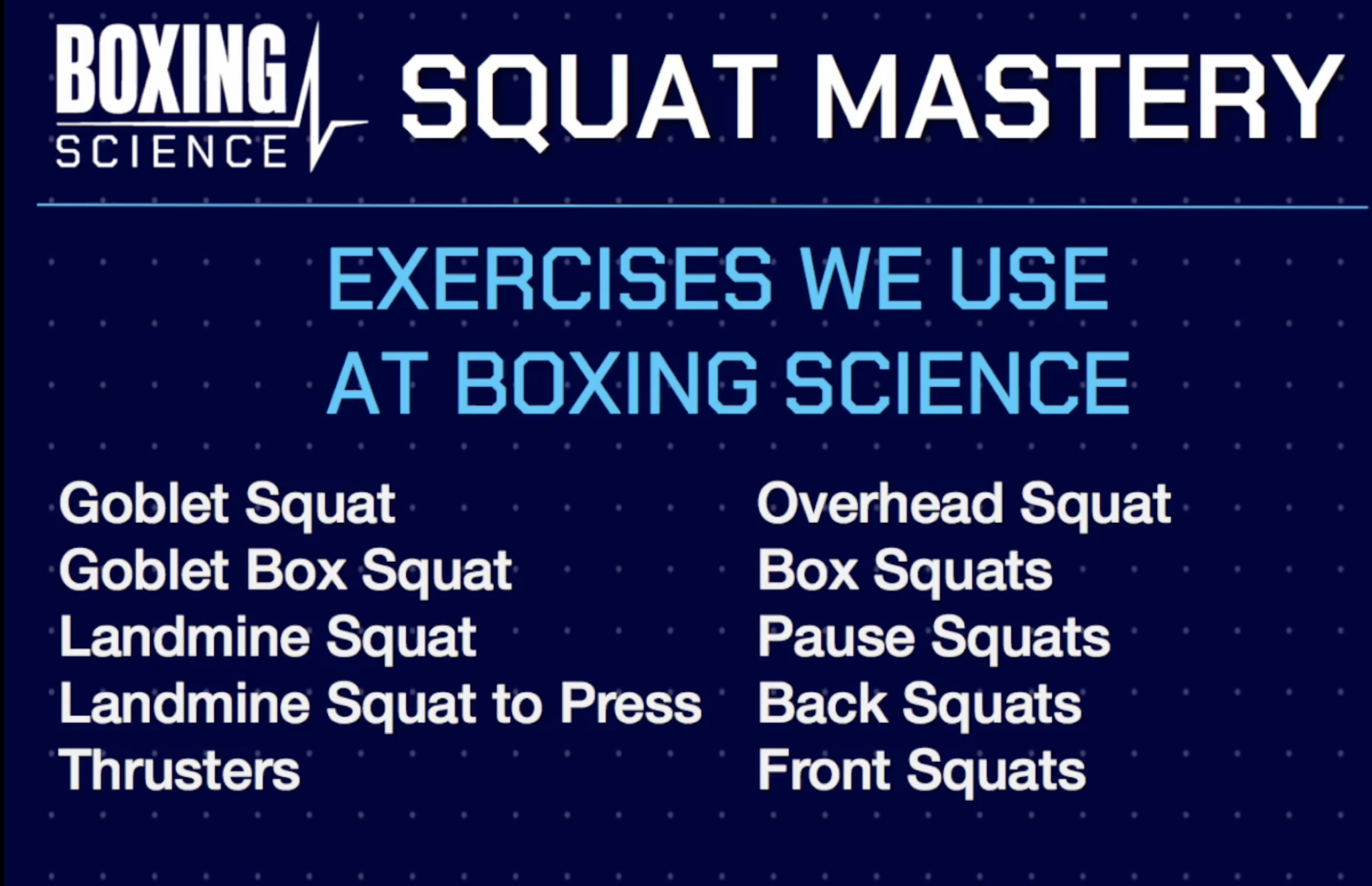 SQUATS FOR BOXING - Boxing Science