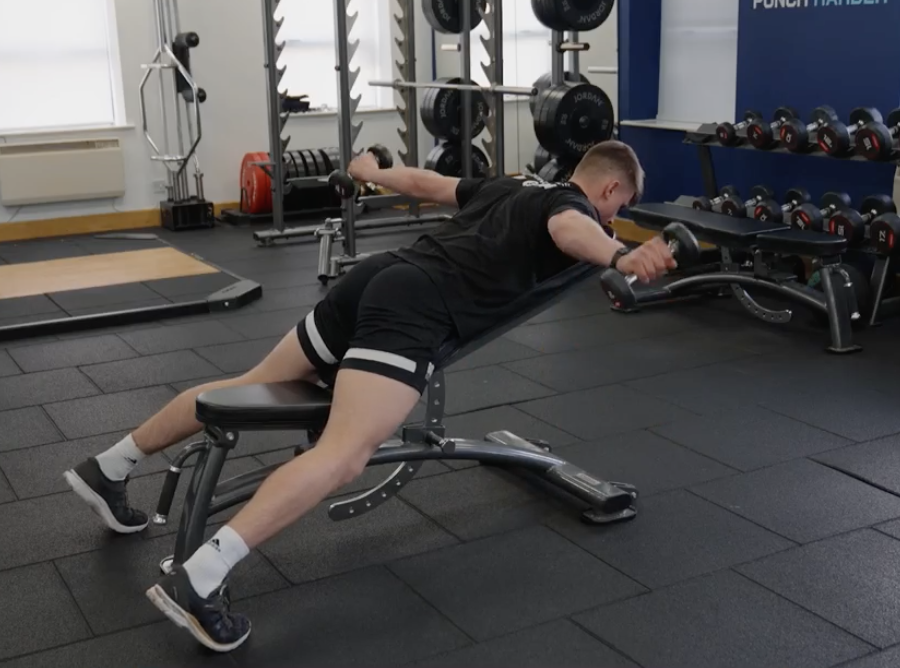 DB Prone Reverse Fly with ISO Hold - Boxing Science