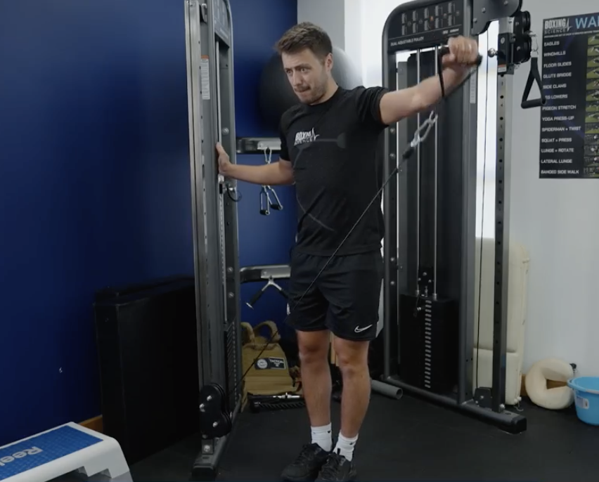 Cable Single Arm Lateral Raise - Boxing Science