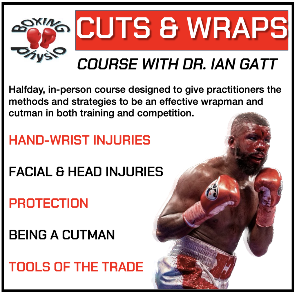 Cuts and Wraps for Boxing Course by Dr. Ian Gatt - Boxing Science