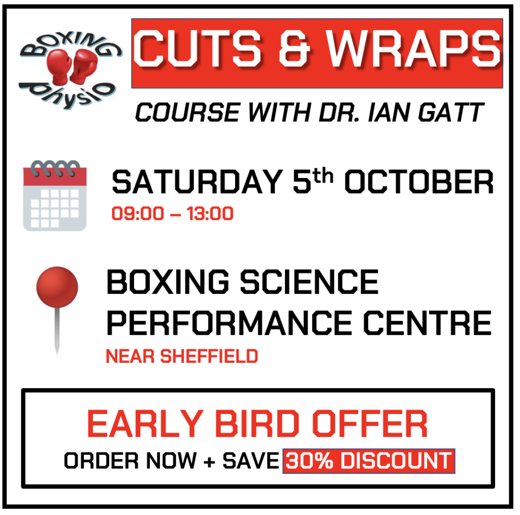 Cuts and Wraps for Boxing Course by Dr. Ian Gatt - Boxing Science