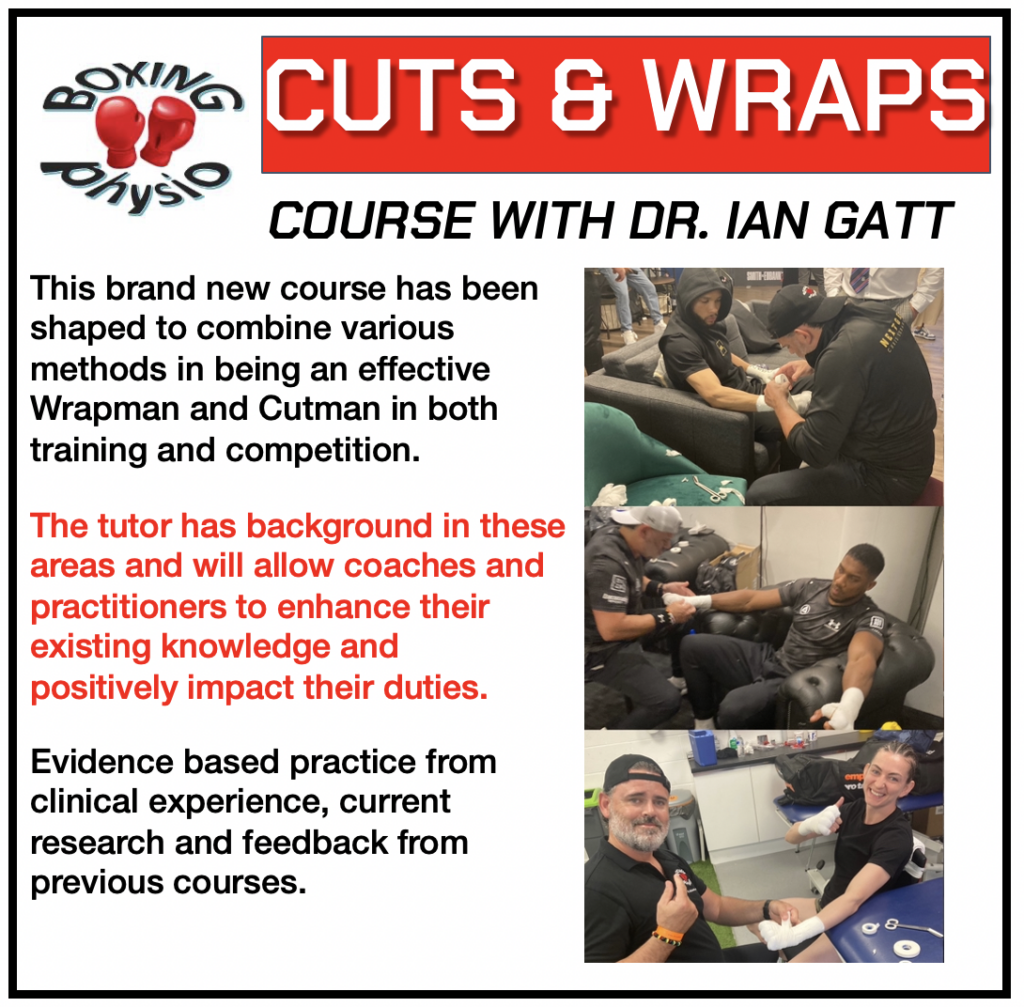 Cuts and Wraps for Boxing Course by Dr. Ian Gatt - Boxing Science